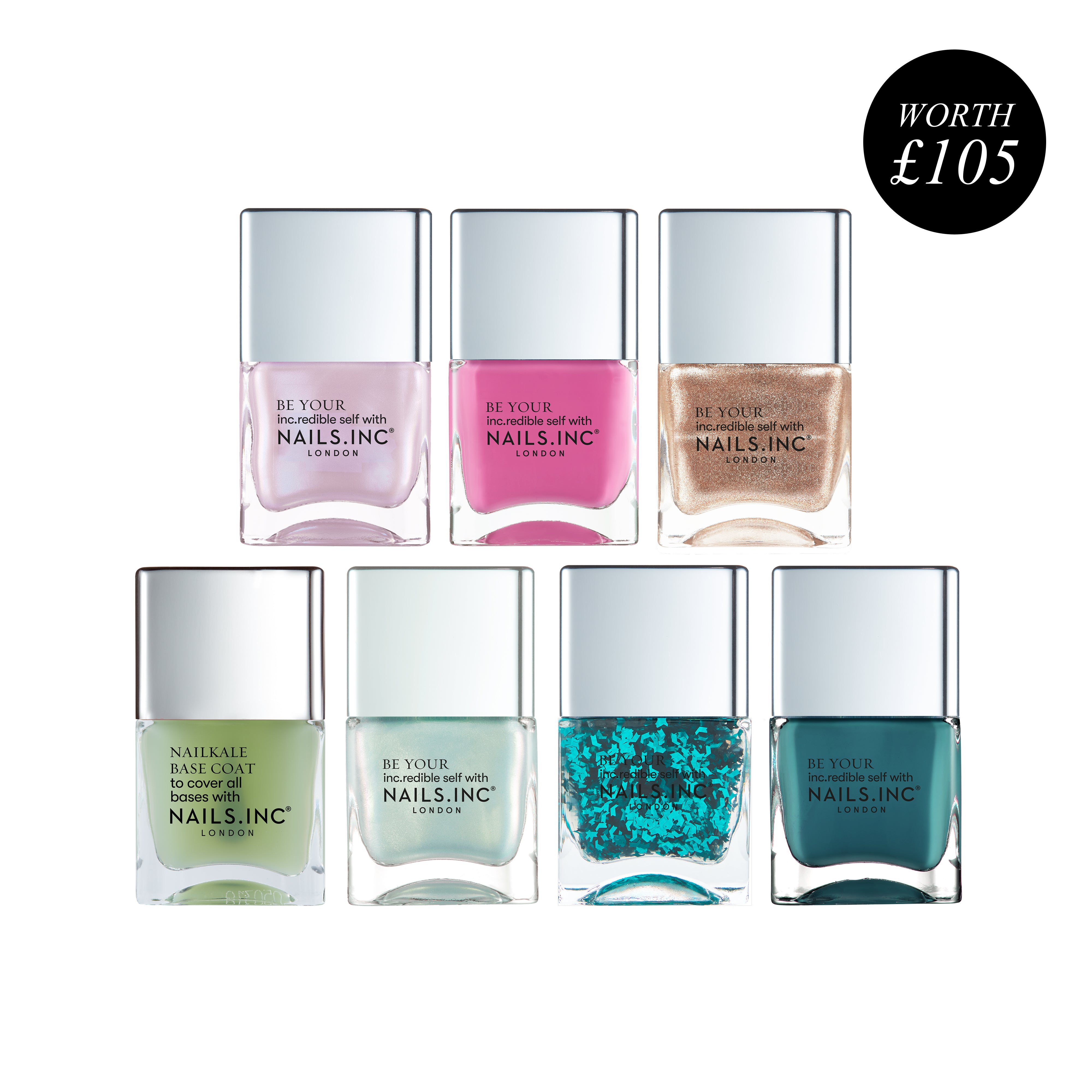 Just Saying Aloe 7-Piece Nail Polish Set – Nails Inc London
